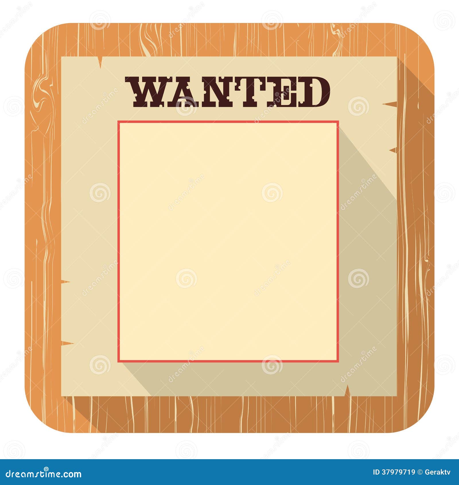 Wanted Poster Icon.Vector Flat Style Design Stock Vector - Illustration ...