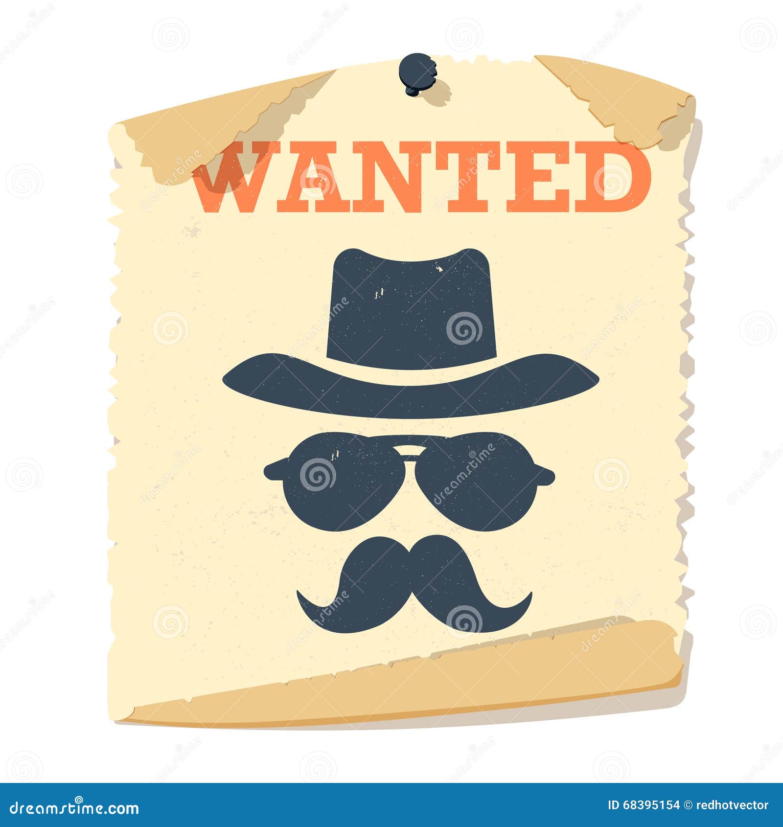 Wanted poster vector icon. stock vector. Illustration of alive - 68395154