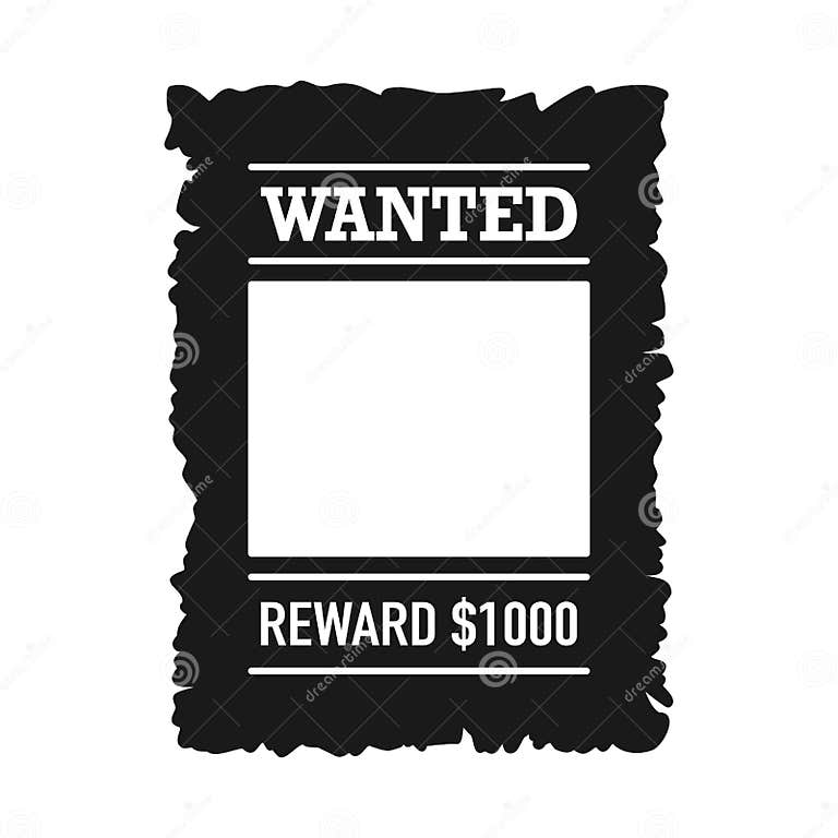 Wanted Poster Vector stock vector. Illustration of isolated - 215263585
