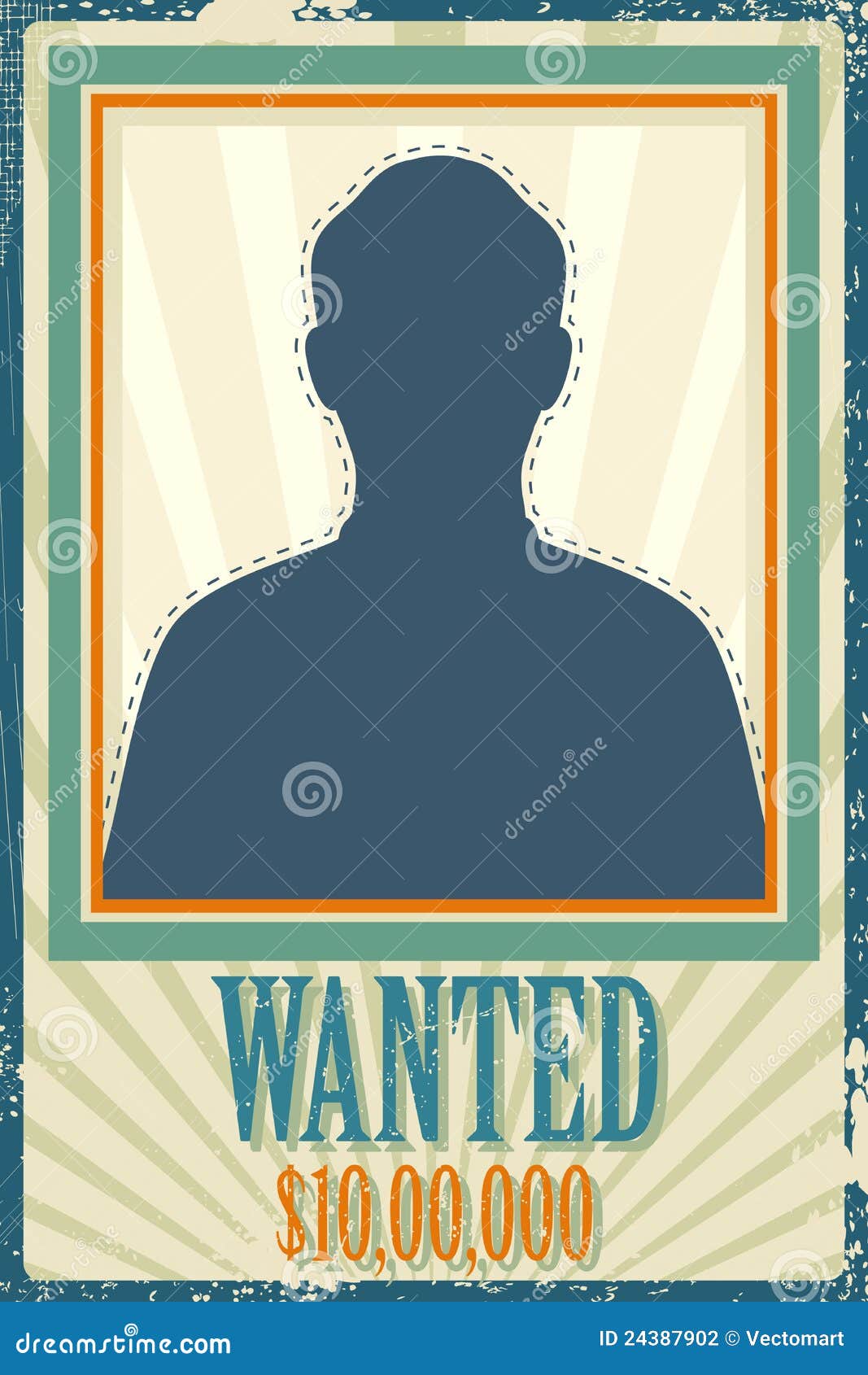 Wanted Retro Poster stock vector. Illustration of editable - 24387902
