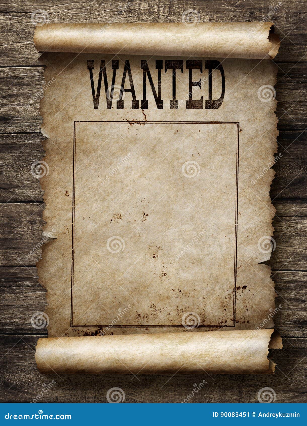 Old Western Reward Sign. Royalty-Free Stock Photo | CartoonDealer.com ...
