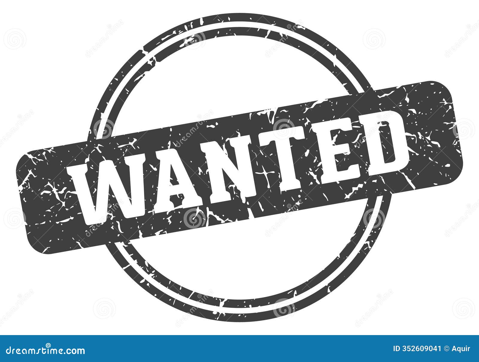 Wanted stamp stock illustration. Illustration of textured - 352609041