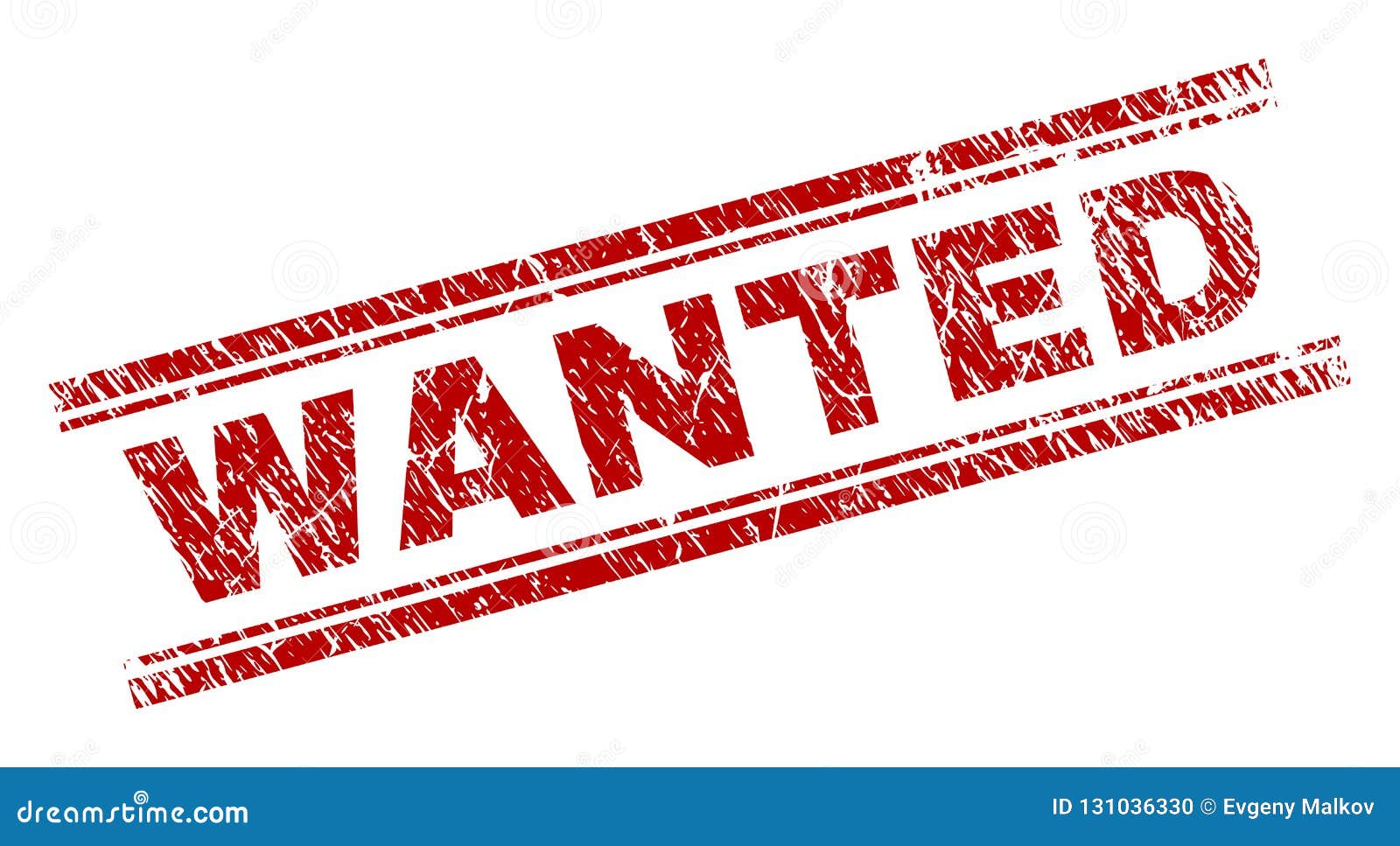 Scratched Textured WANTED Stamp Seal Stock Vector - Illustration of ...