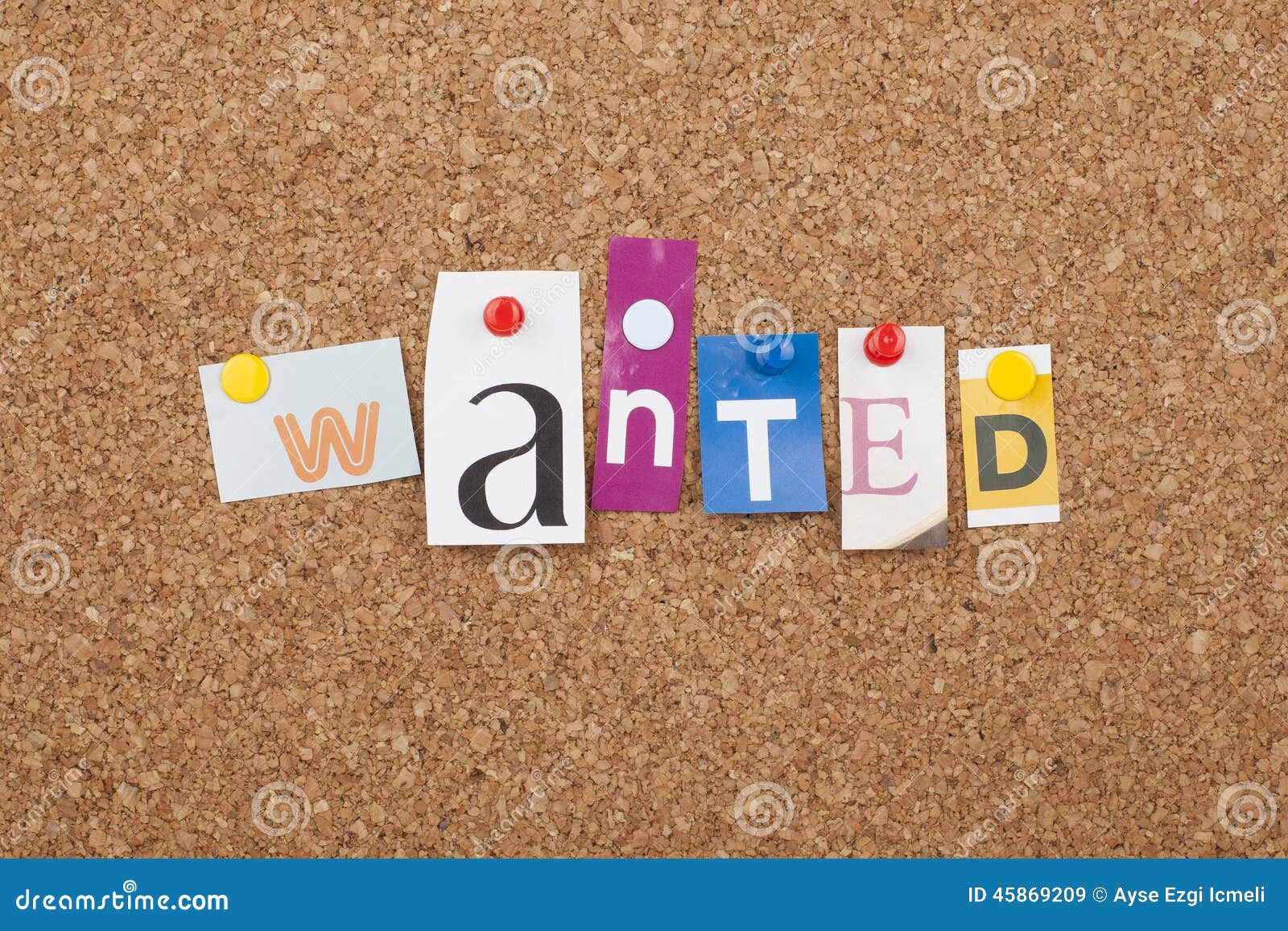 Wanted Sign stock image. Image of announcement, letters - 45869209