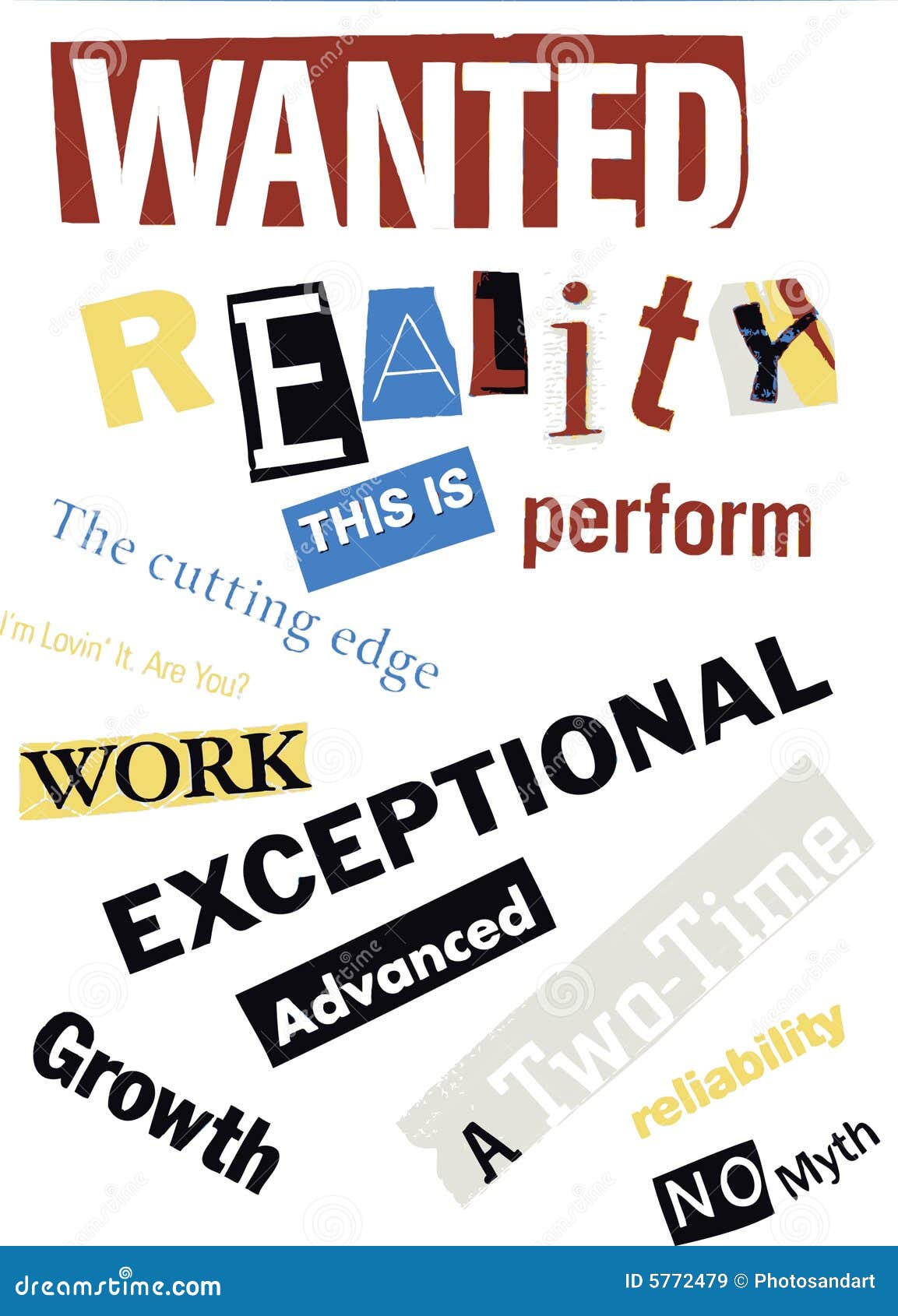 Wanted Word Collage stock illustration. Illustration of logo - 5772479