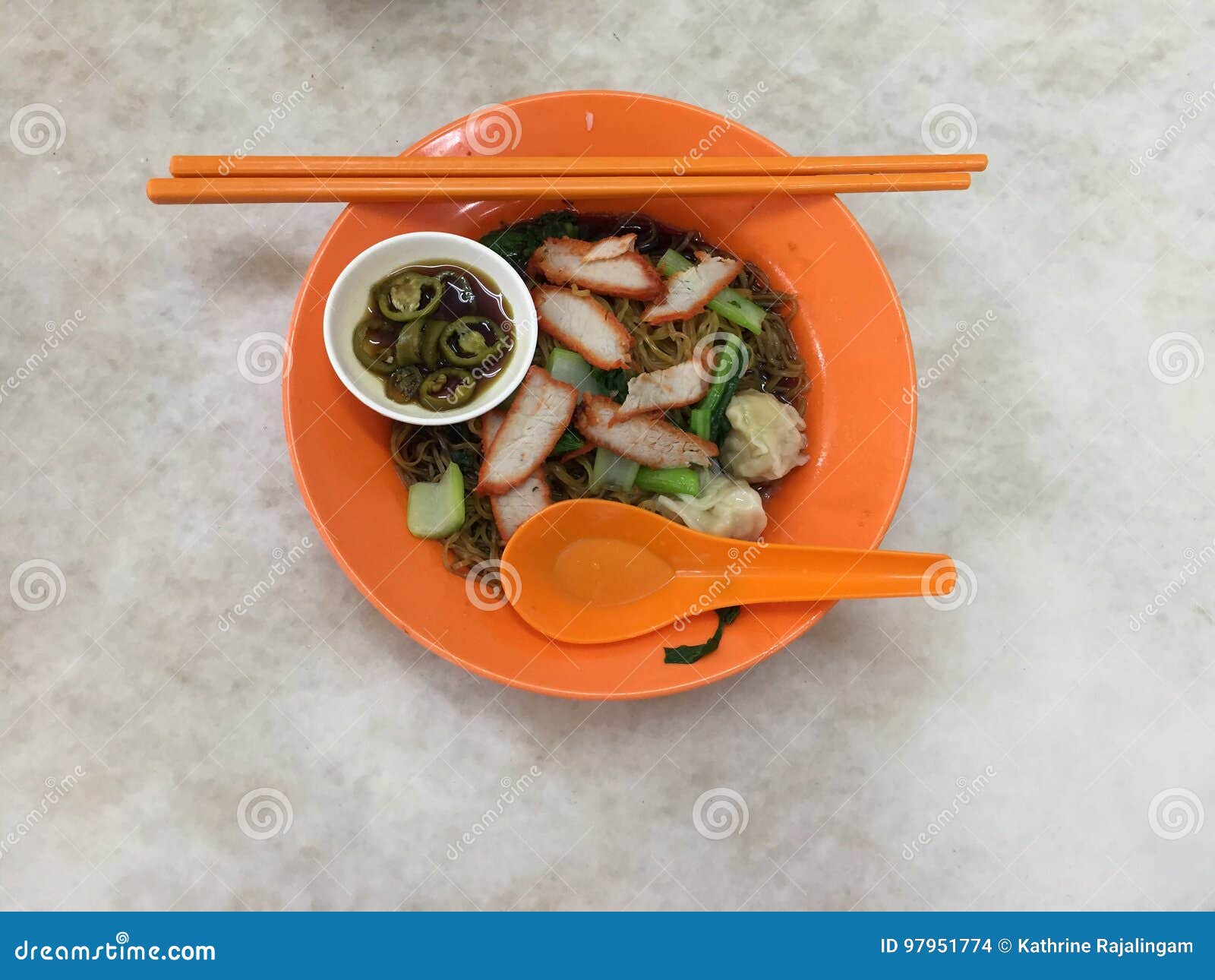 Wanton Noodles stock photo. Image of recipe, breakfast - 97951774