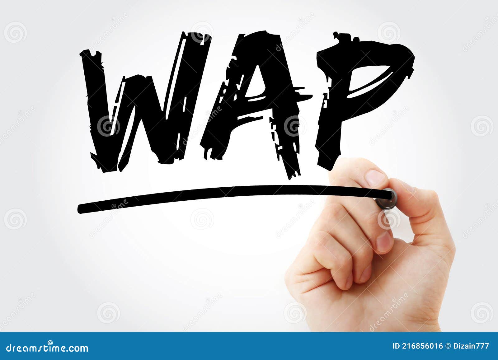 WAP - Wireless Access Point Acronym with Marker, Technology Concept ...