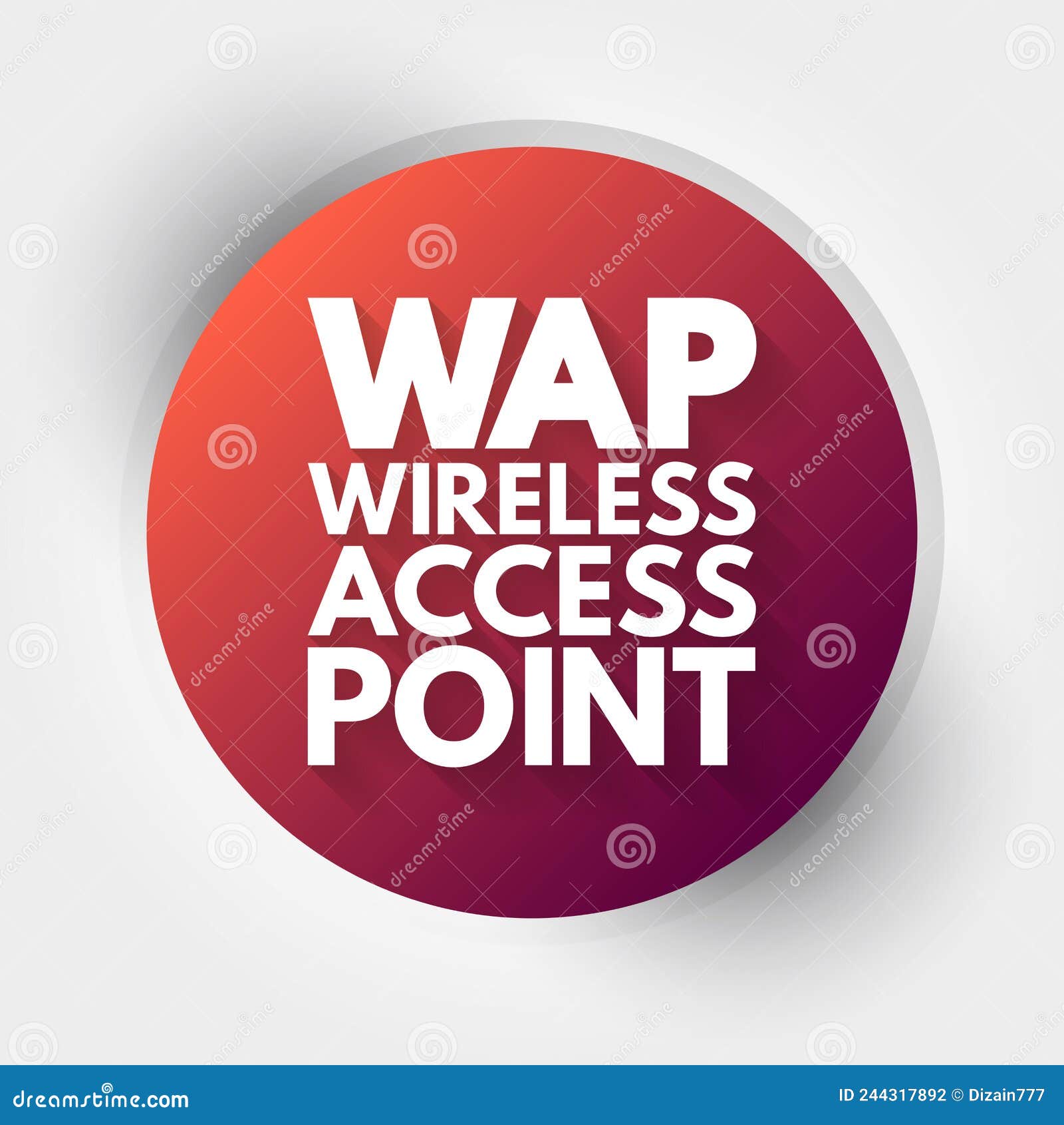 WAP - Wireless Access Point Acronym, Technology Concept Background ...