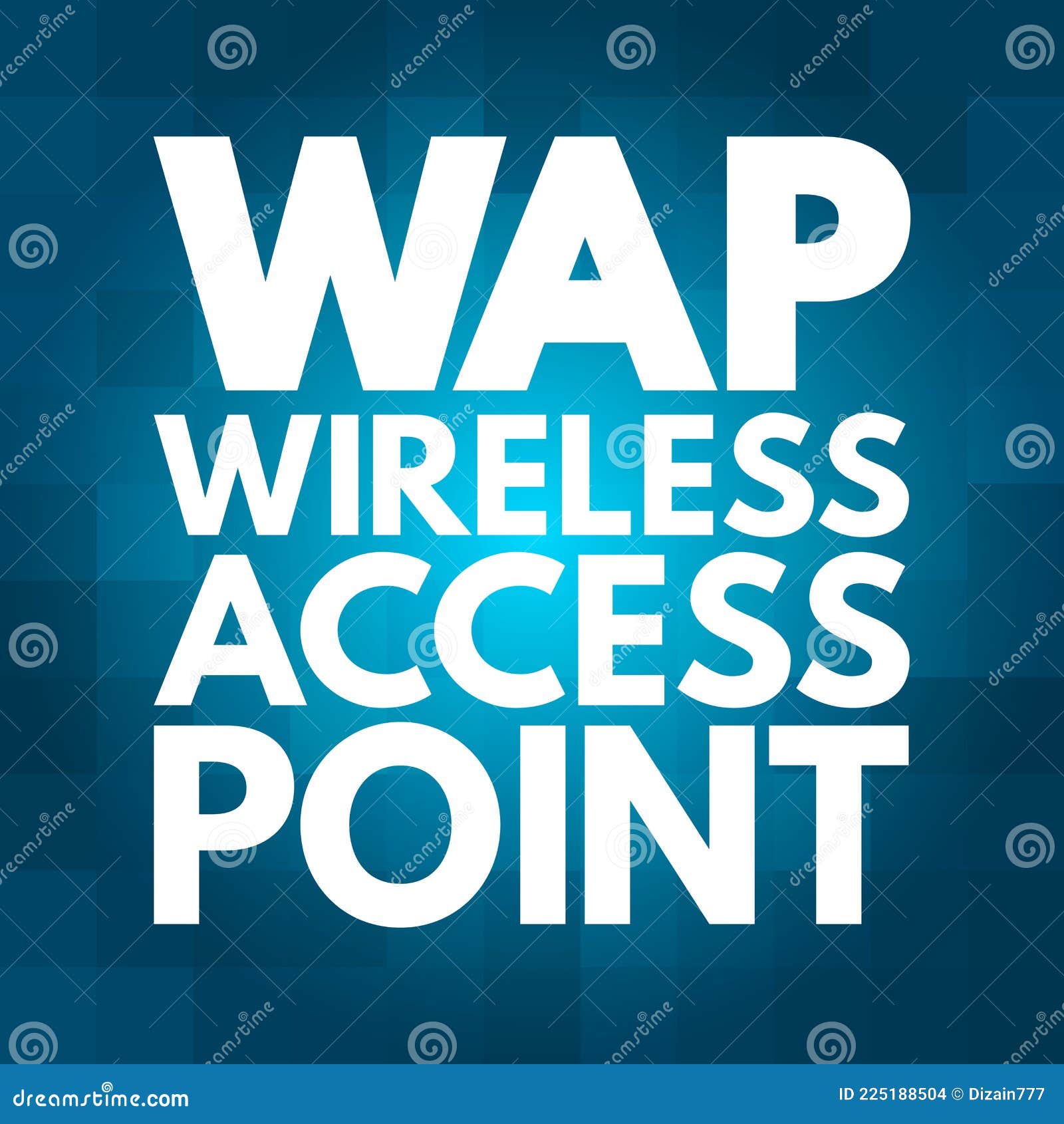 WAP - Wireless Access Point Acronym, Technology Concept Background ...