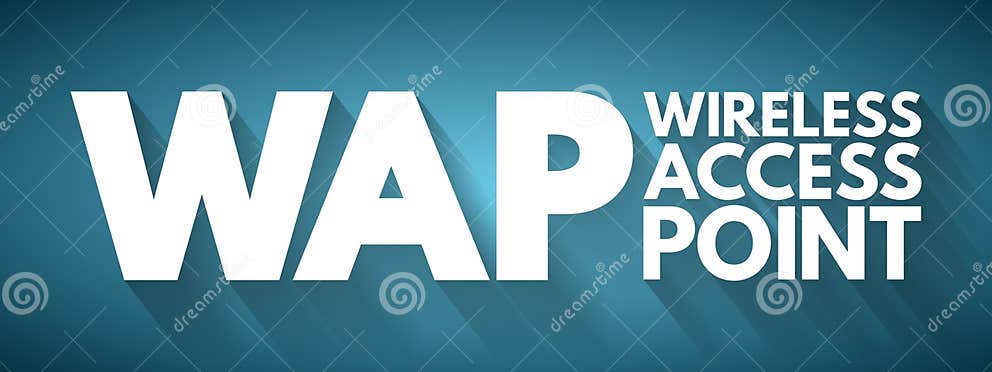 WAP - Wireless Access Point Acronym, Technology Concept Background ...