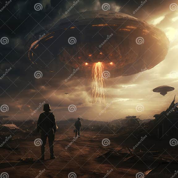 War with aliens stock illustration. Illustration of space - 285093440