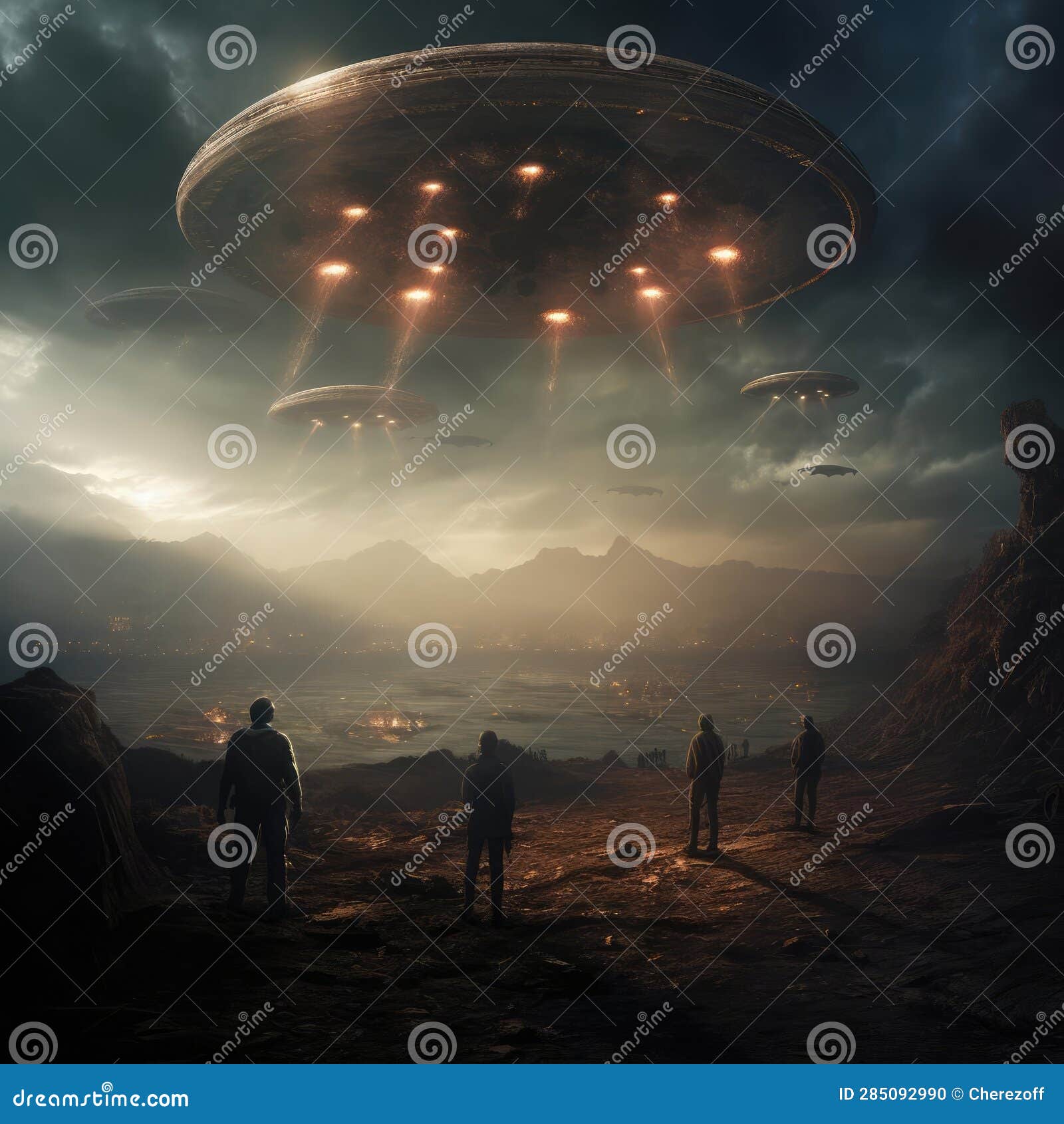 War with aliens stock illustration. Illustration of astronaut - 285092990