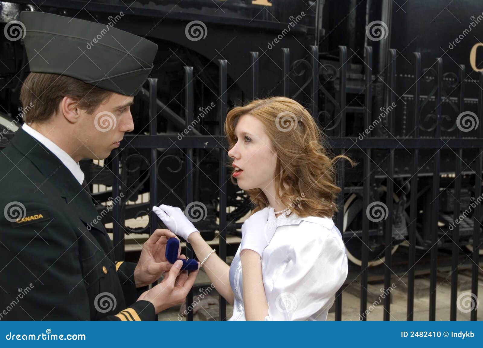 War Bride stock photo. Image of lovers, marriage, military - 2482410
