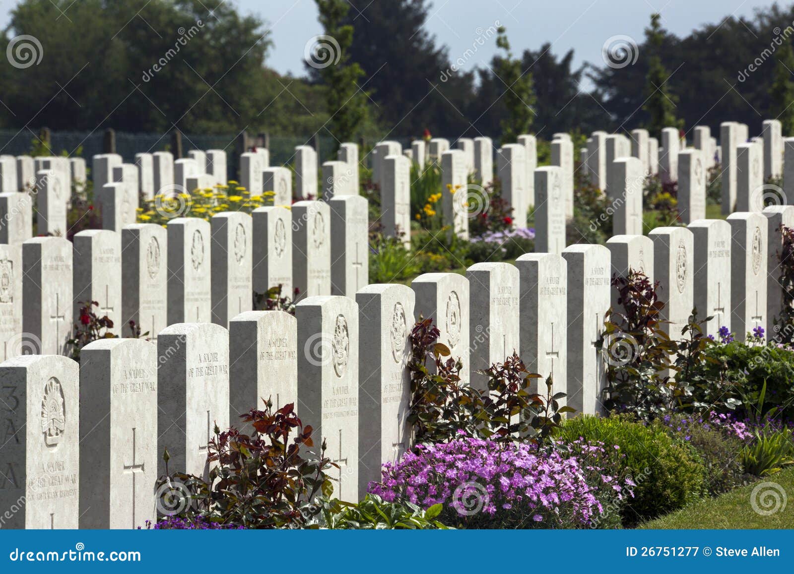 War Cemetery - the Somme - France Editorial Photography - Image of ...