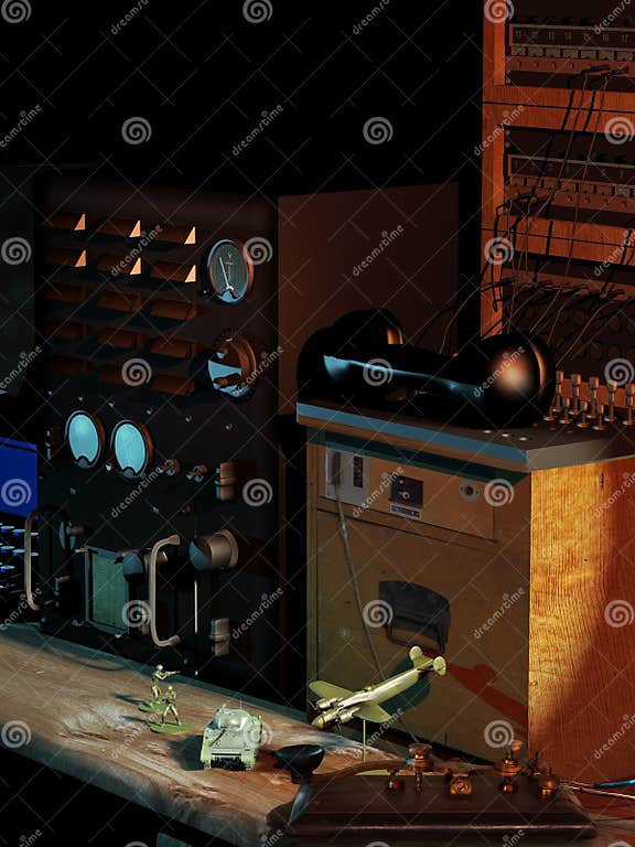 War communications stock illustration. Illustration of emitting - 51622057