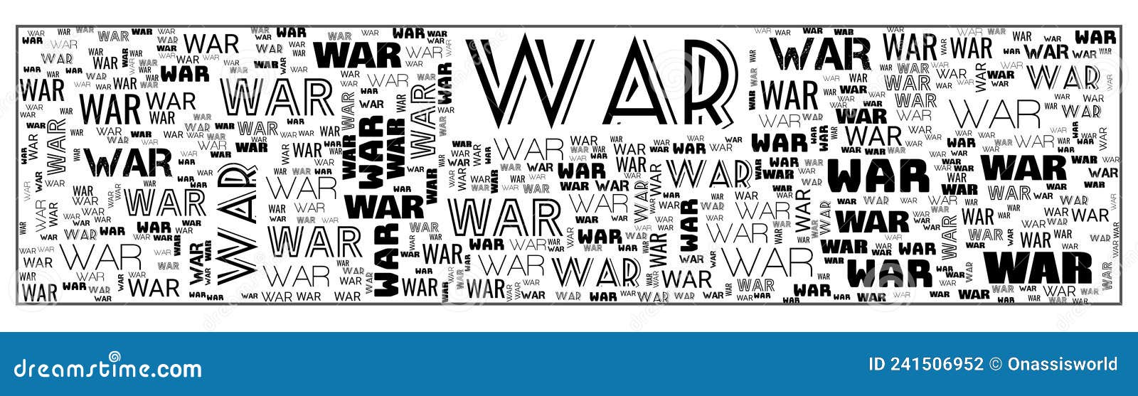 War Confrontation Text Illustration Banner Icon Stock Photo - Image of ...