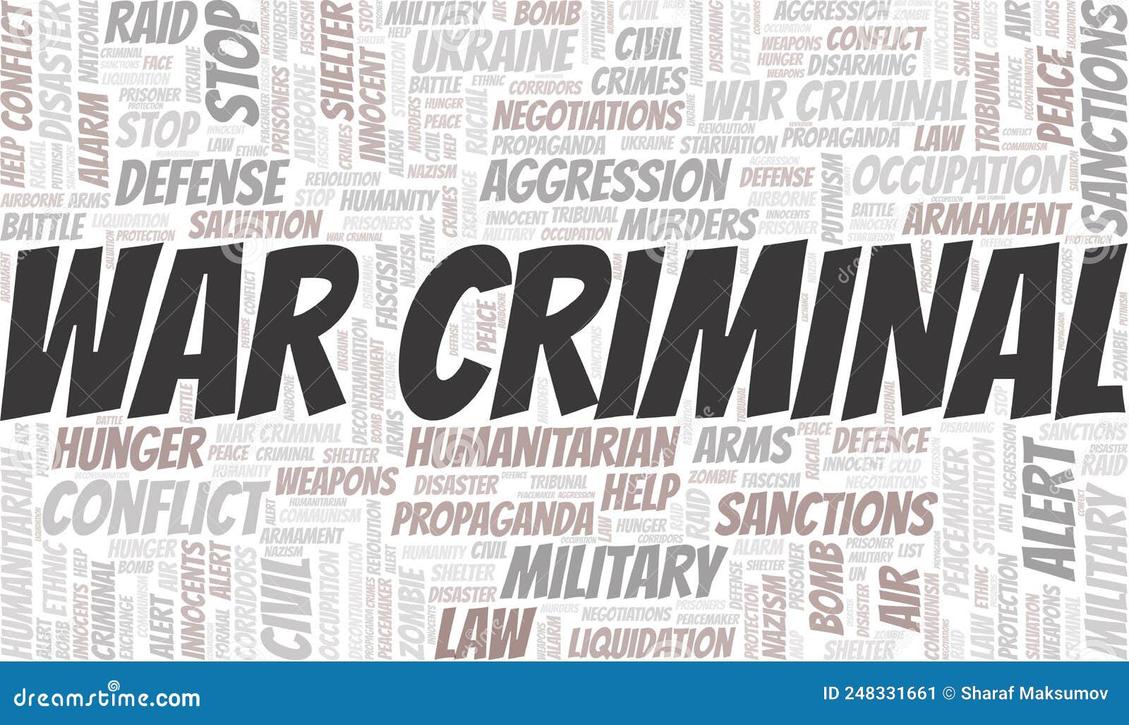 Criminal Word Concepts Banner. Committing Crime. Terrorist Attack ...