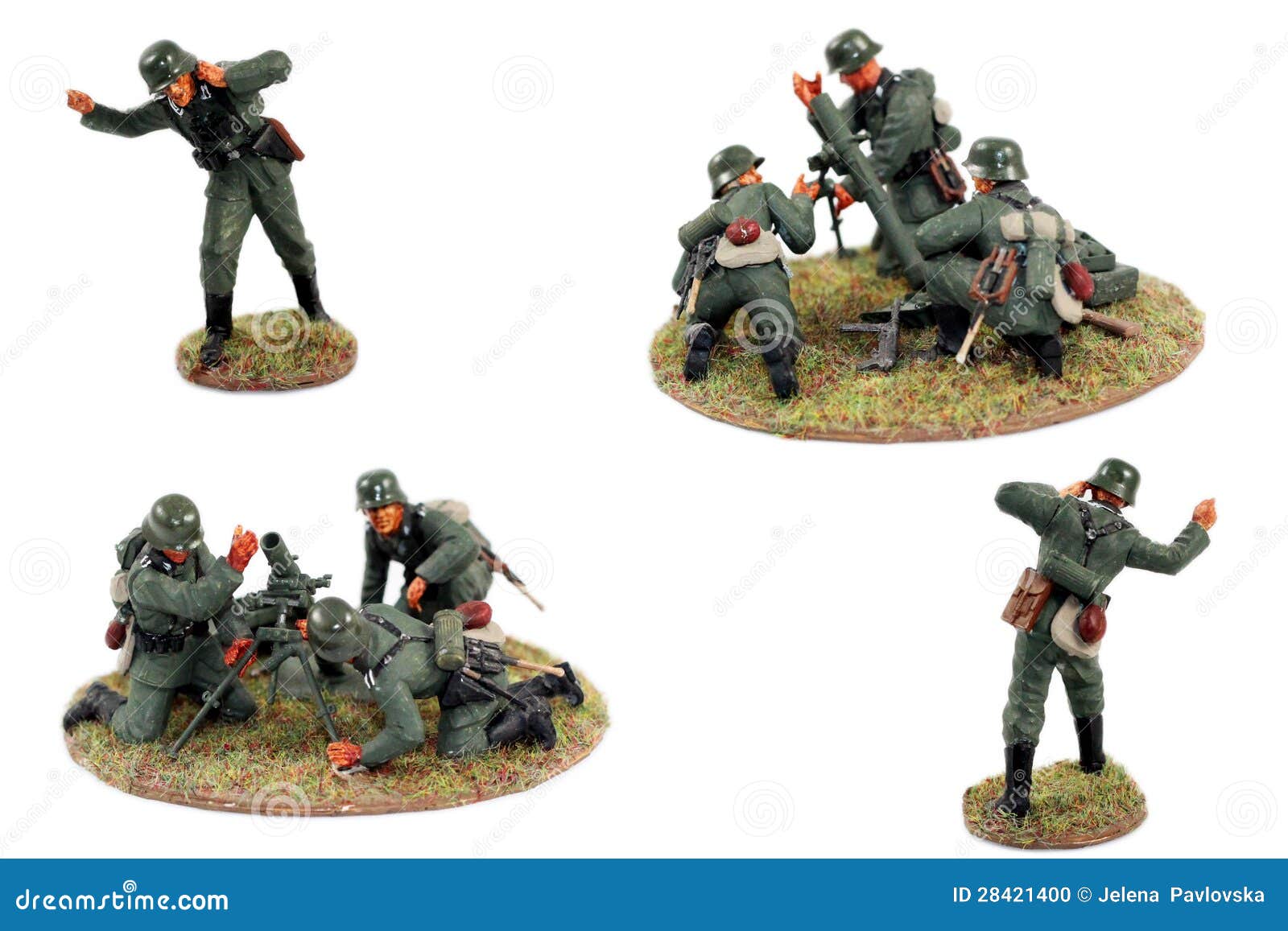 War Game Miniatures WWII, German Soldiers Stock Photo - Image of hobby ...