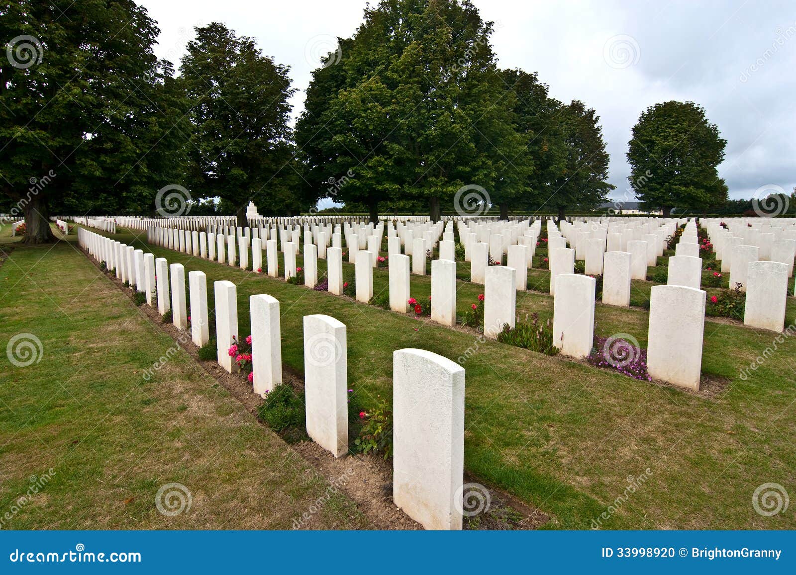 War graves in Normandy stock photo. Image of headstones - 33998920