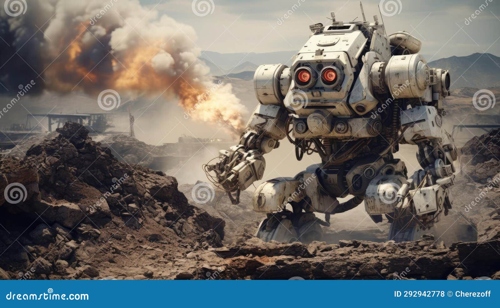 War between Humans and Robots Stock Photo - Image of metal, automation ...