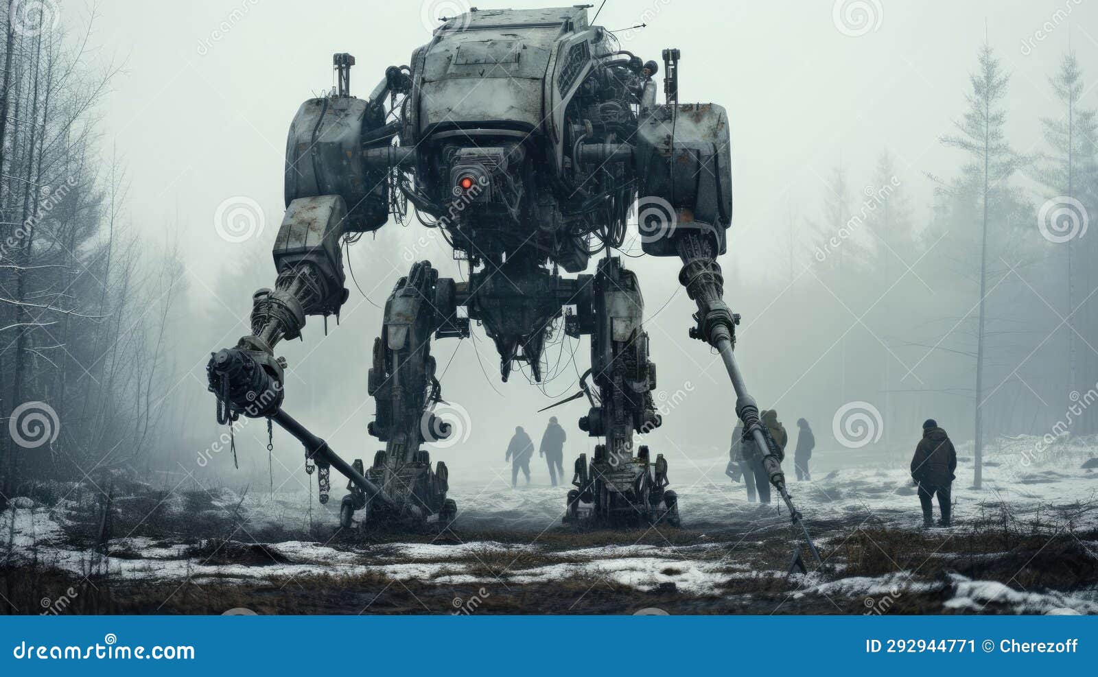 War between Humans and Robots Stock Image - Image of worker, challenge ...