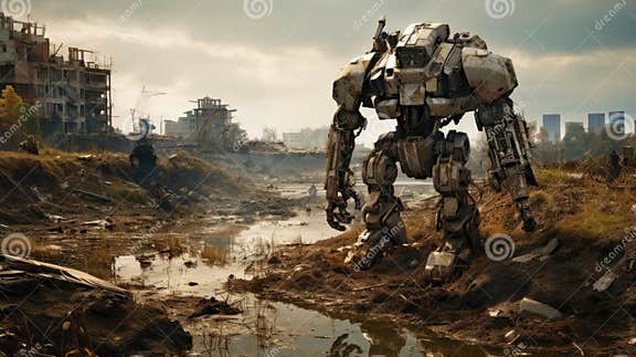 War between Humans and Robots Stock Photo - Image of rivalry, jobless ...