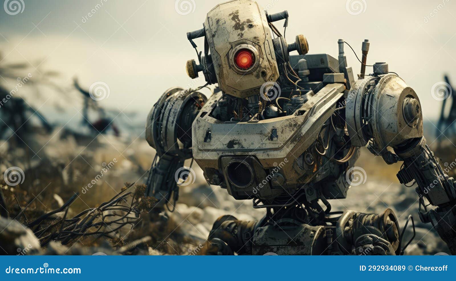 War between Humans and Robots Stock Image - Image of challenge, future ...