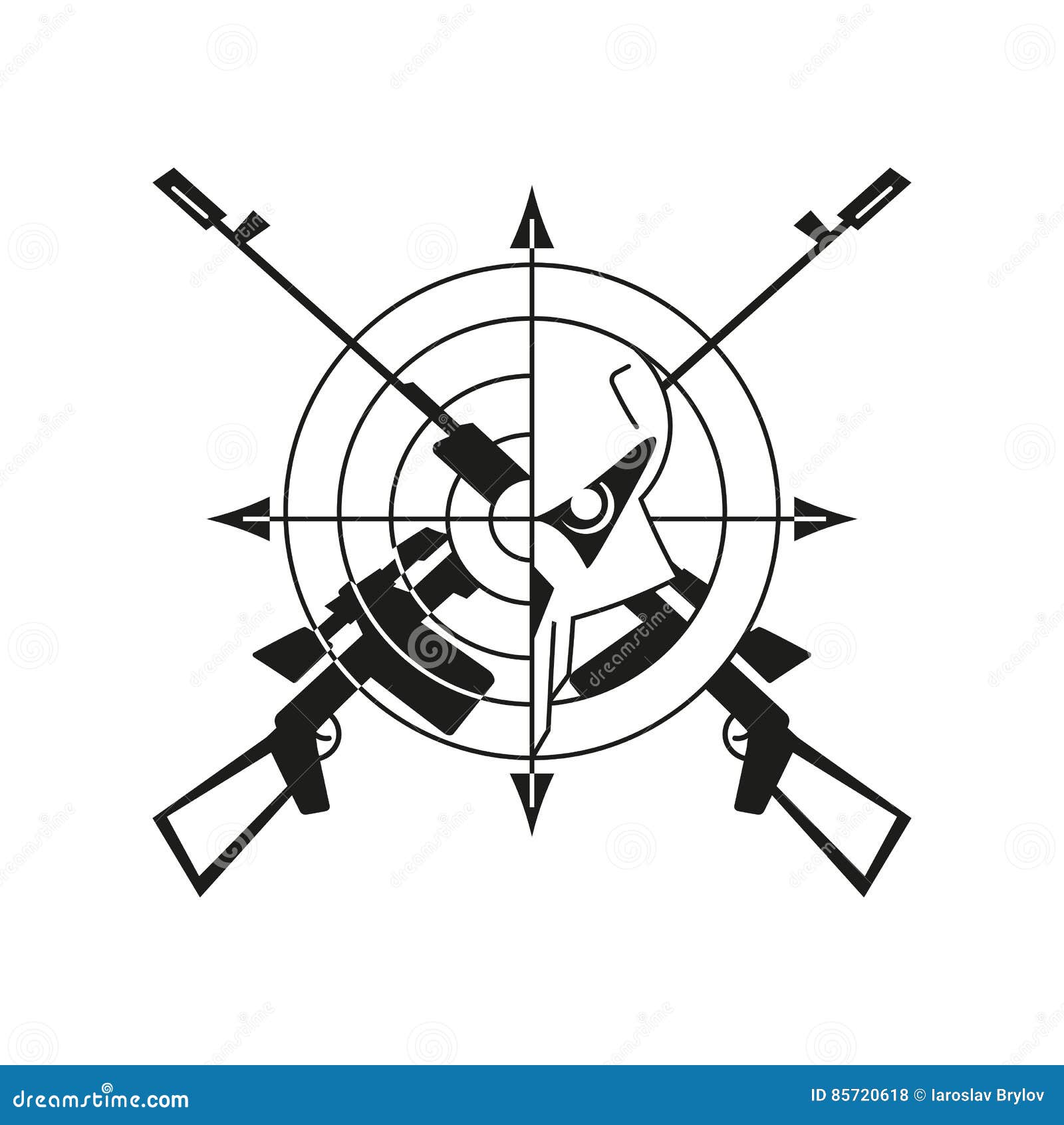 War logo skull stock vector. Illustration of city, army - 85720618