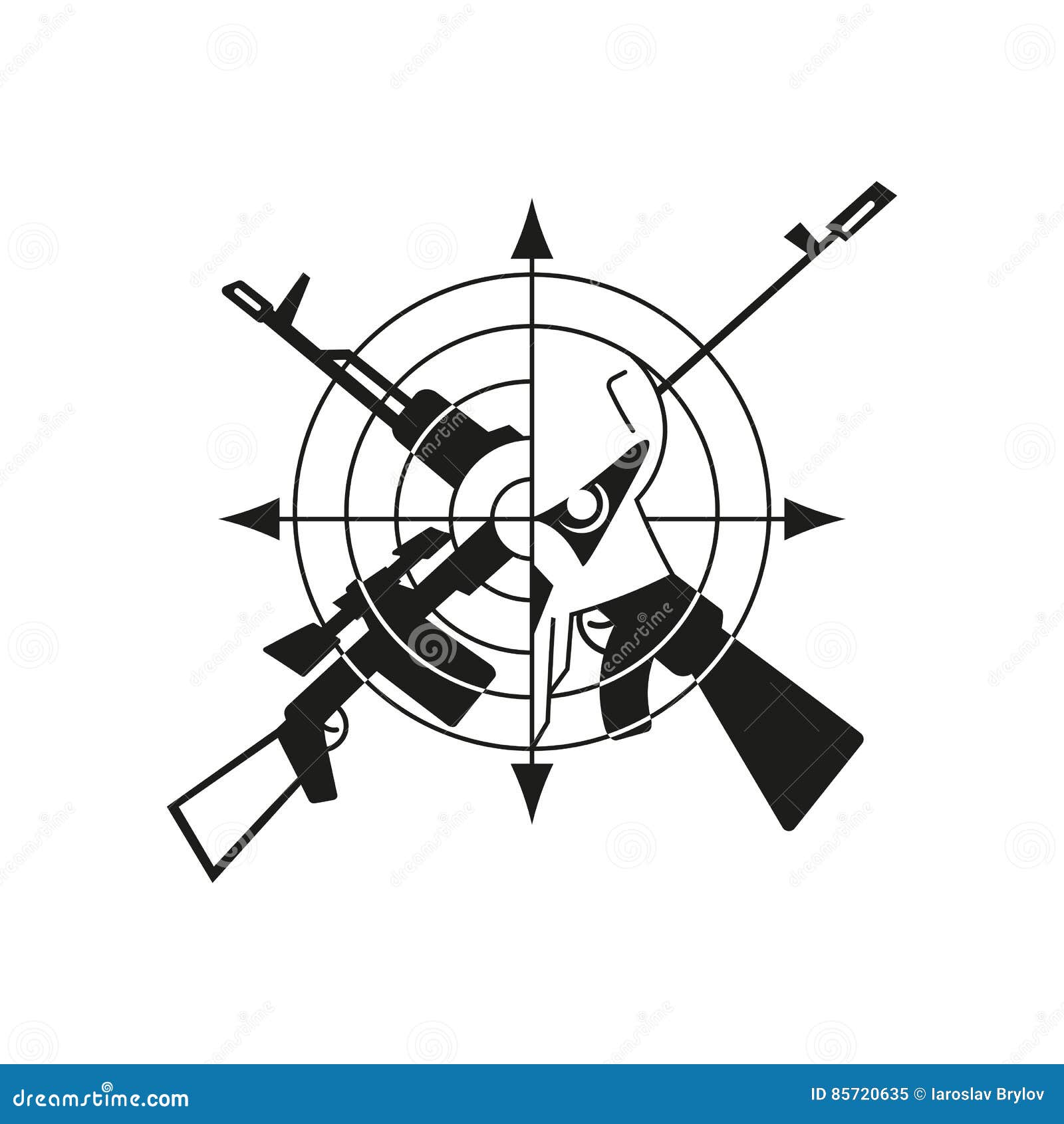 War logo skull stock vector. Illustration of skull, dead - 85720635