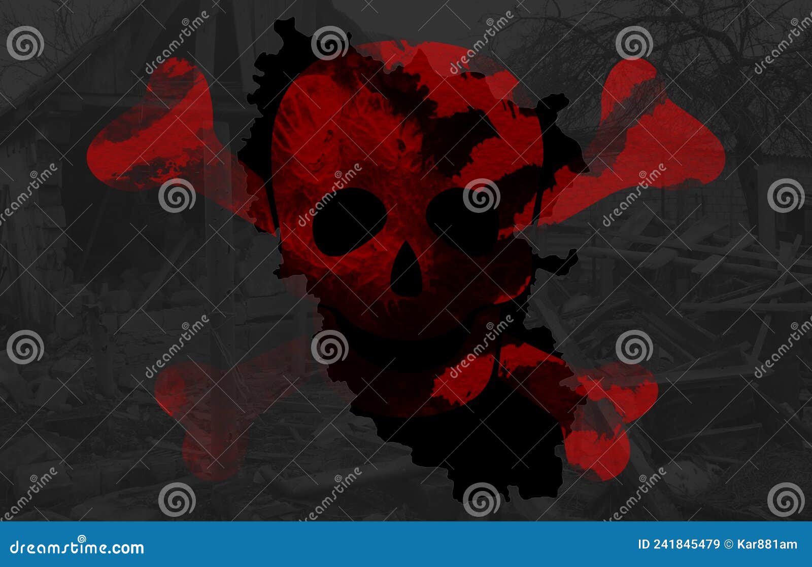 Lugansk Ukraine Street Lights Map. Satellite View On Modern City At ...