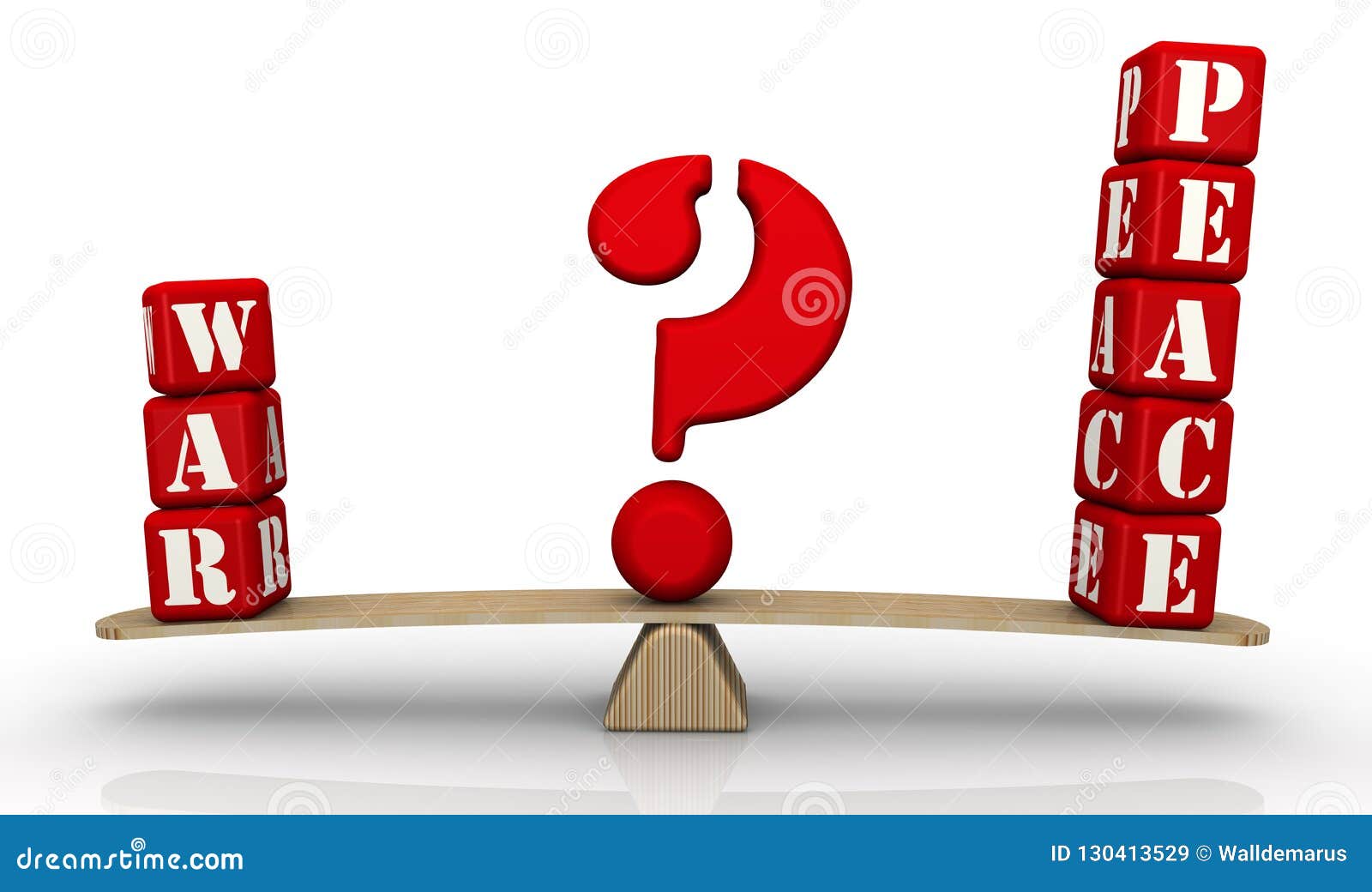 War or Peace. the Problem of Choice Stock Illustration - Illustration ...