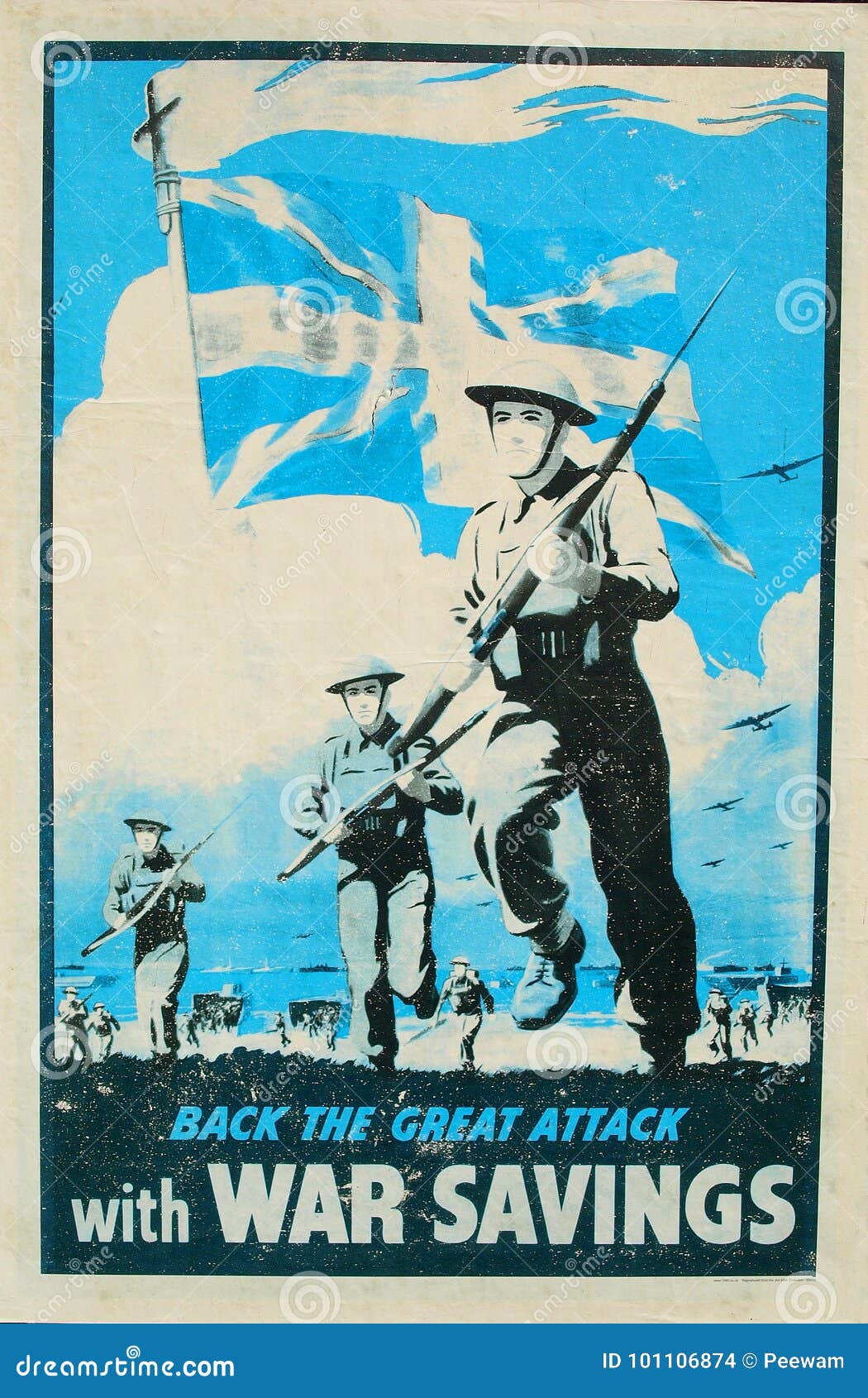 Old Fashioned War Poster on a Heritage Railway Editorial Stock Image ...