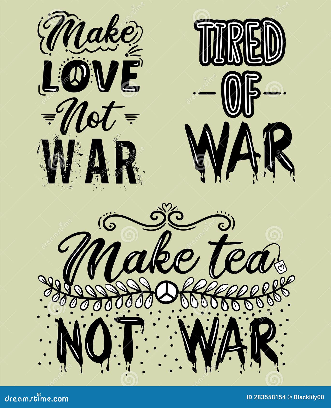 Quotes about War, Typography Art, Vector Stock Vector - Illustration of ...