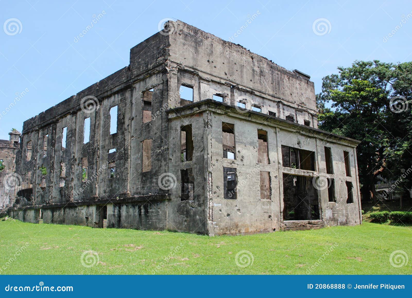 War Ruins stock photo. Image of concrete, philippines - 20868888