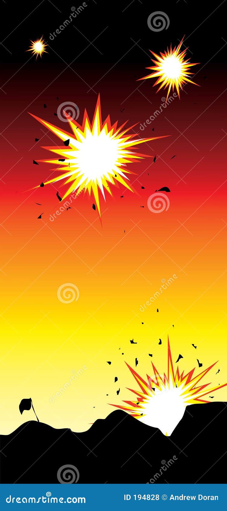 War Scene stock illustration. Illustration of armageddon - 194828