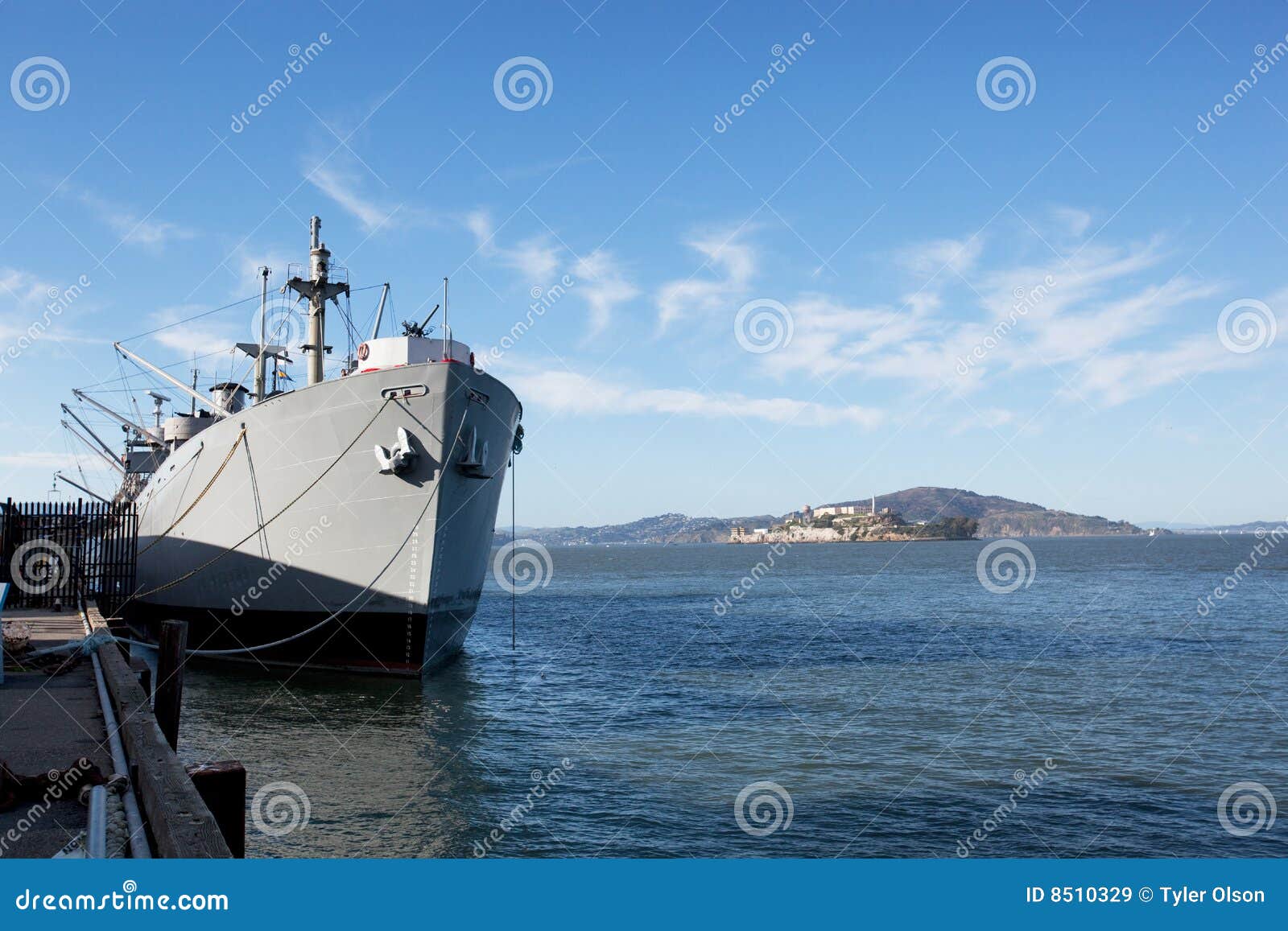 War Ship at Dock stock image. Image of navy, american - 8510329