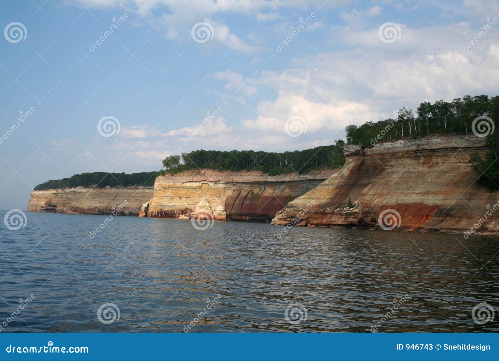 War ship Pictured rocks stock image. Image of shore, water - 946743