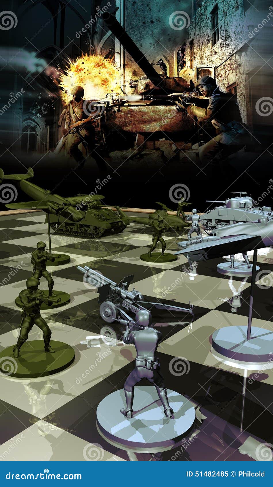 War strategies stock illustration. Illustration of attention - 51482485