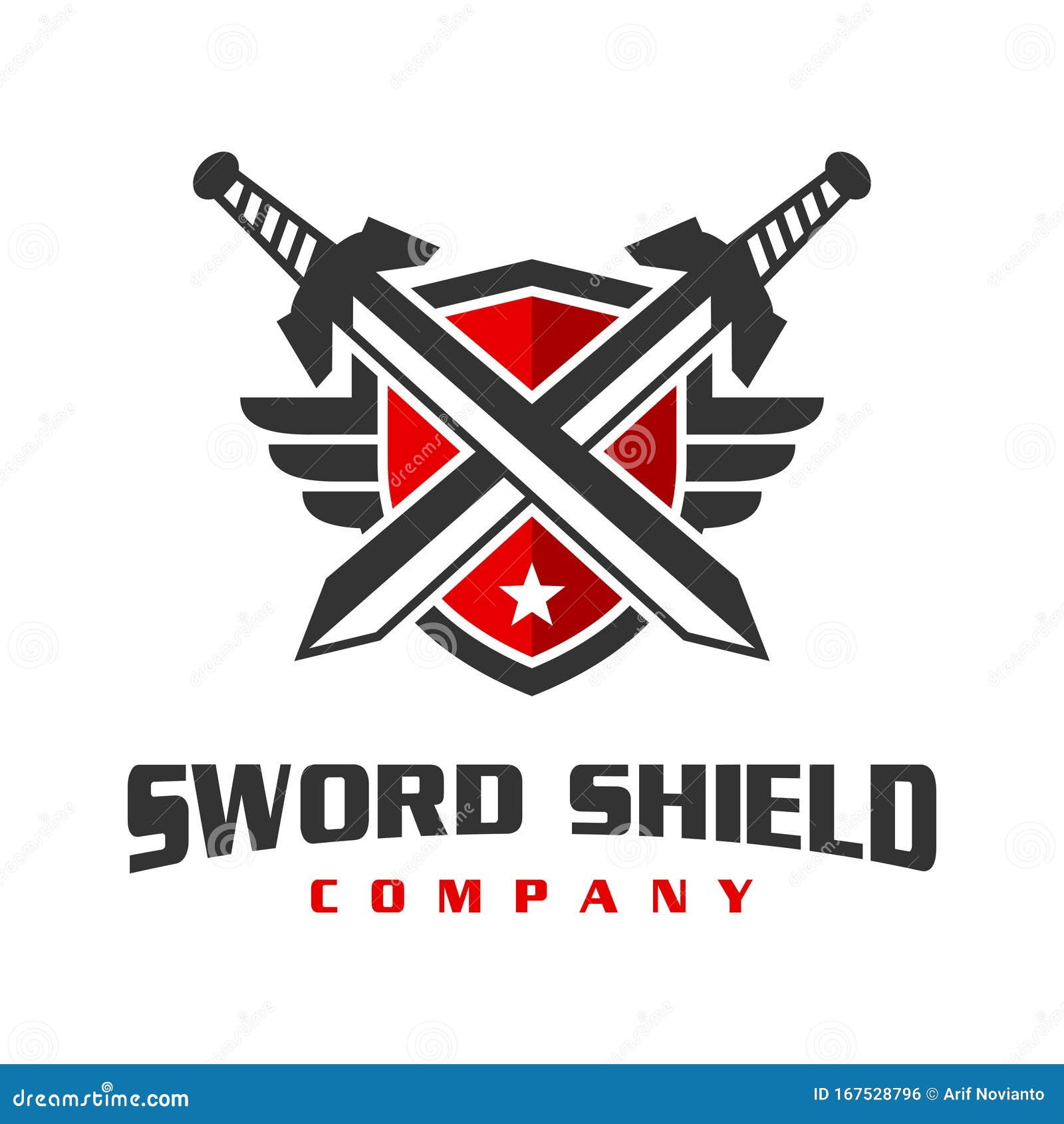 War Sword Shield Logo Design Stock Vector - Illustration of protect ...