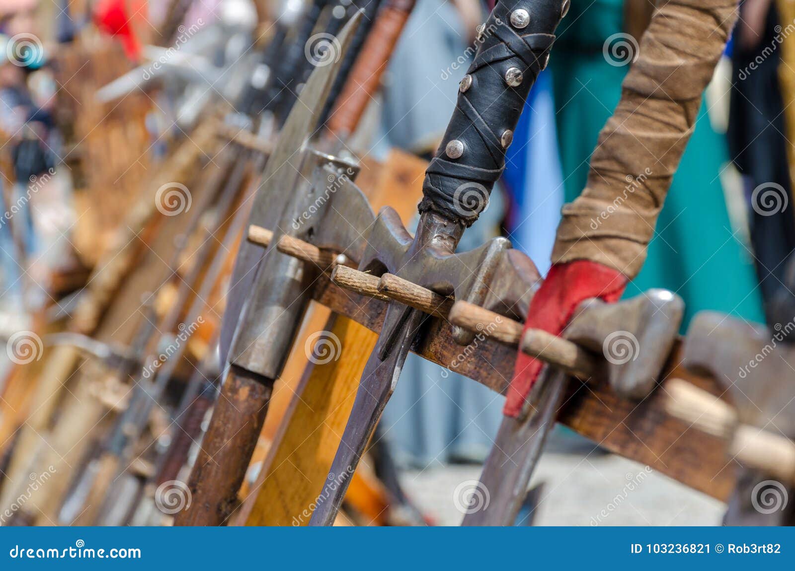 War Symbol. Medieval Weapons for Close Combat Stock Image - Image of ...