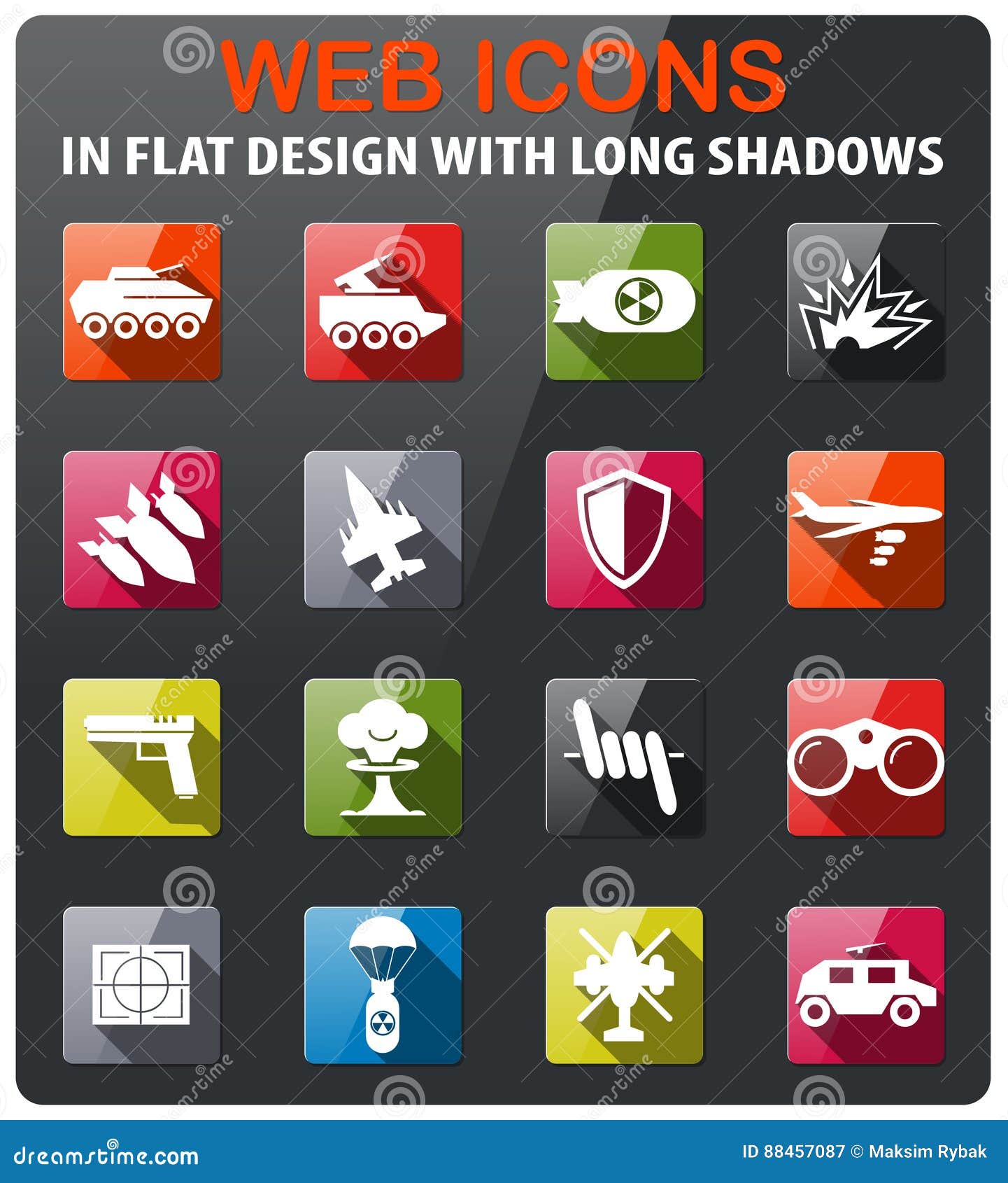 War symbols icon set stock illustration. Illustration of fighter - 88457087