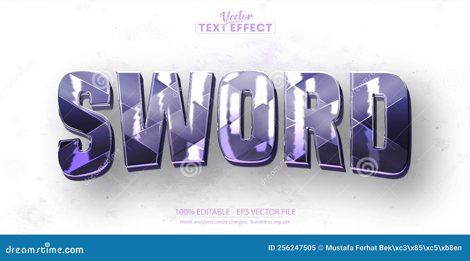 War Text Effect, Editable Sword Text and Cartoon Text Style Stock ...