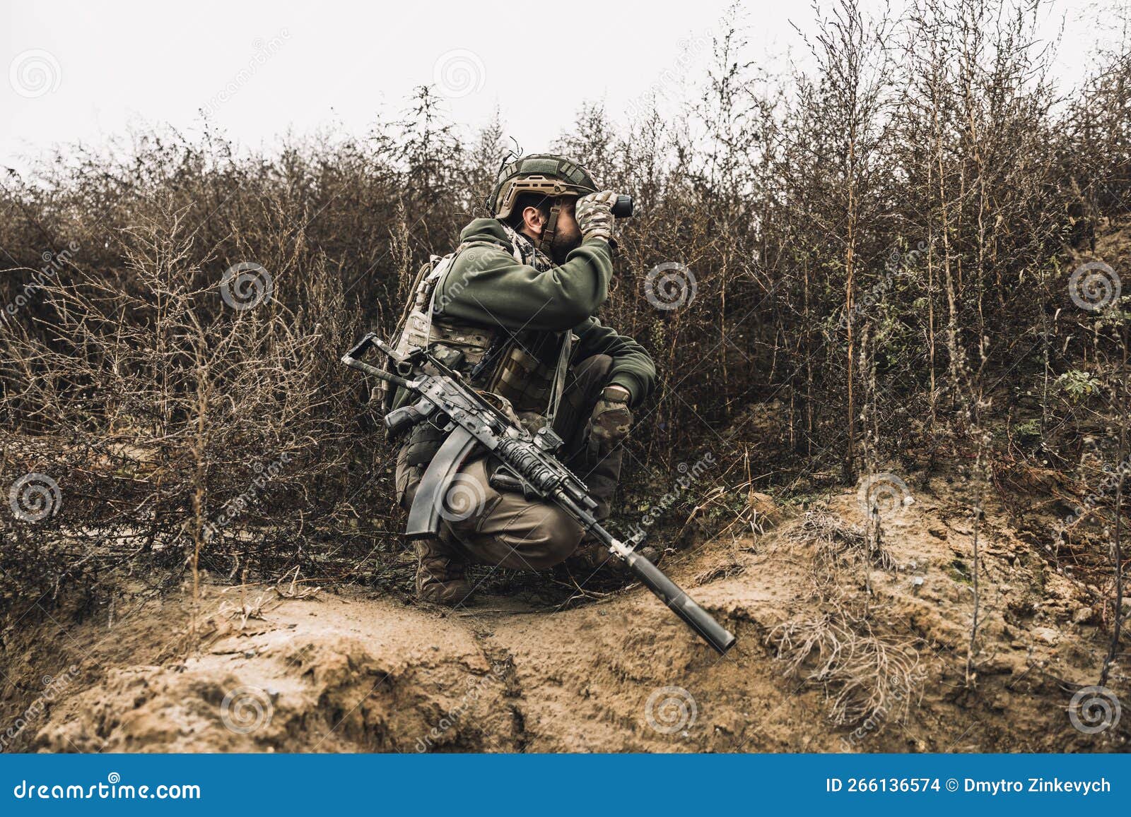 Military Reconnoiter Investigating the Place Stock Photo - Image of ...