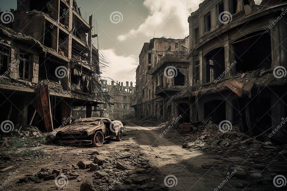 The War-Torn City Shows the Devastating Consequences of the Conflict ...