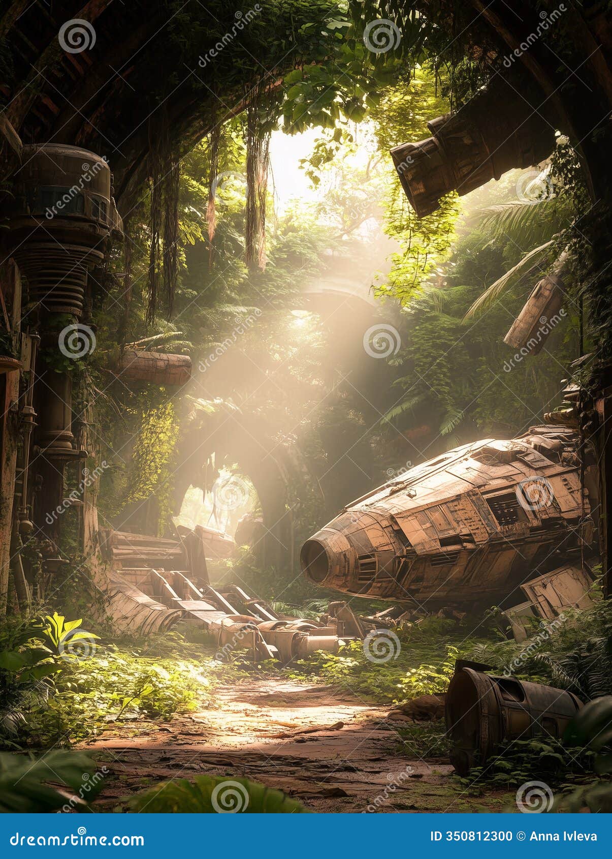 War-torn Jungle Blends Advanced Technology with Natures Reclaiming ...