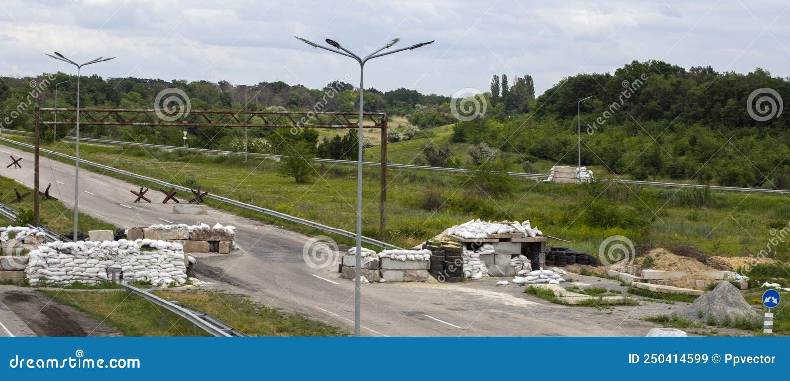 War in Ukraine. Checkpoint editorial stock image. Image of service ...