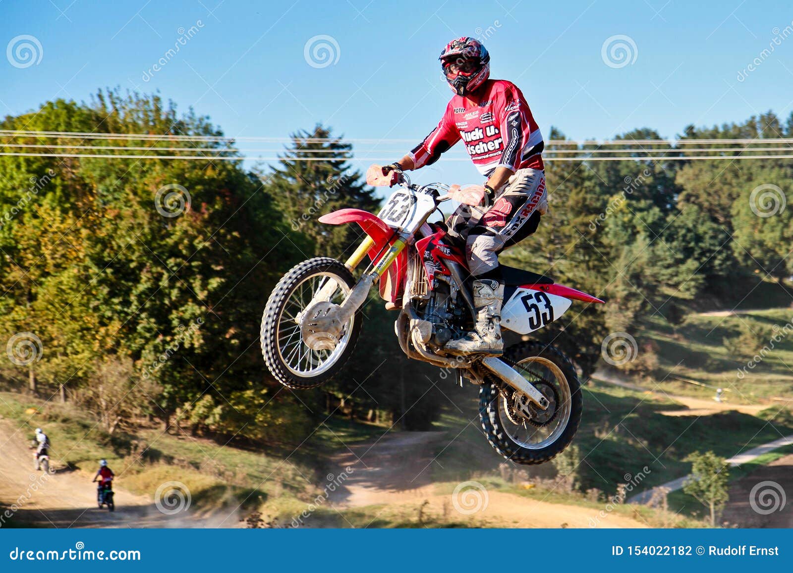 Warching, Germany - June 29, 2019: Motocross Training in Warching ...
