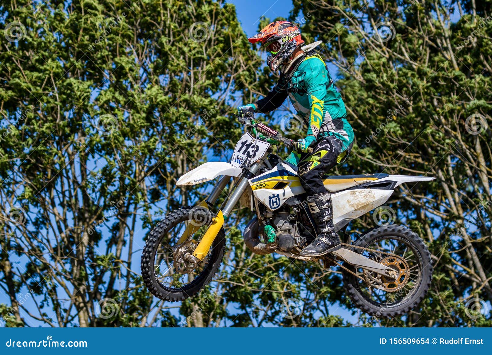 Warching, Germany - June 29, 2019: Motocross Training in Warching ...