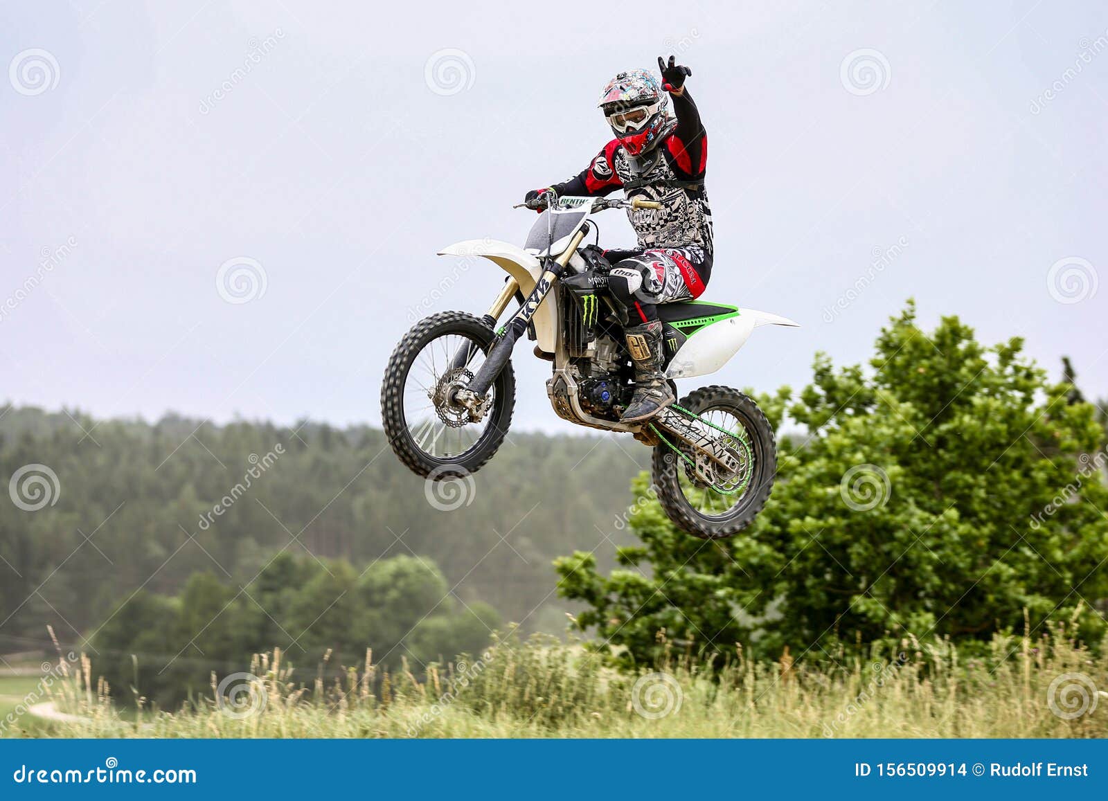 Warching, Germany - June 29, 2019: Motocross Training in Warching ...