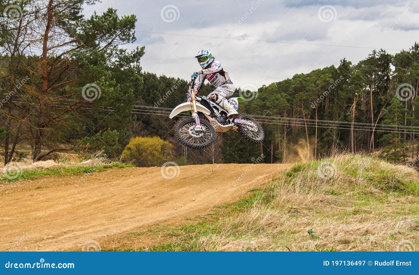 Warching, Germany - June 29, 2019: Motocross Training in Warching ...